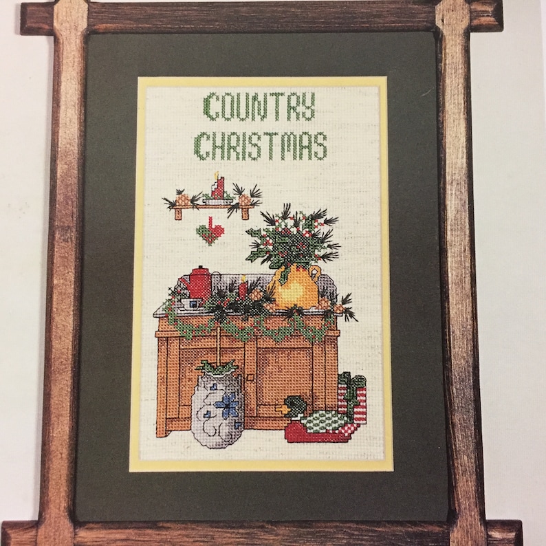 Country Christmas Cross Stitch Pattern Booklet Leaflet | Etsy