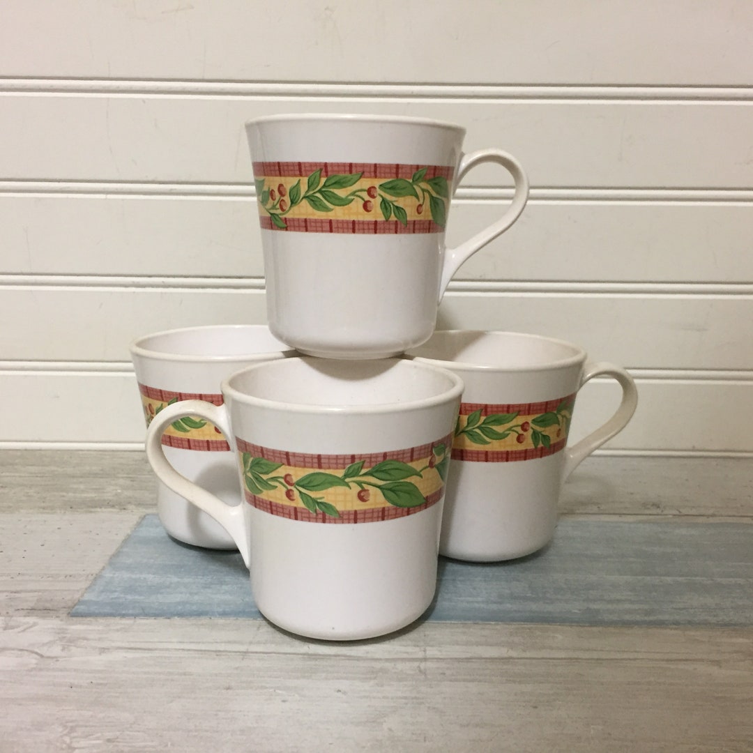 Corning Ware Corelle Spiceberry Coffee Cups Mugs, Set of 4 - Etsy