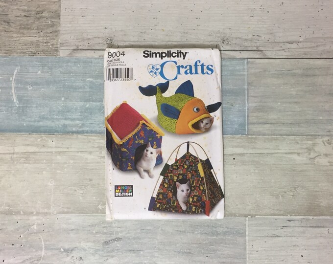 Simplicity Sewing Pattern 9004 Cat Beds House Uncut - Etsy