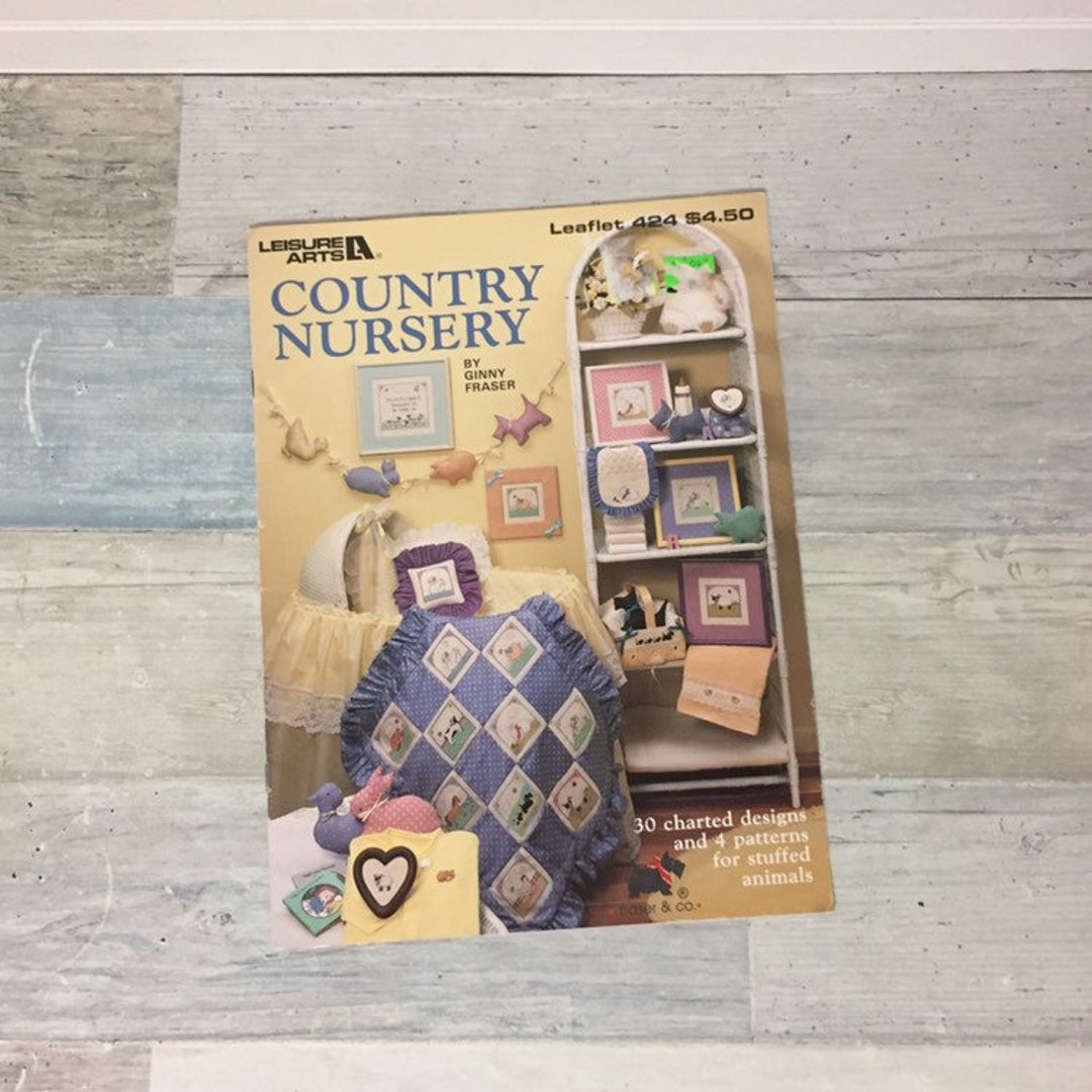 Country Nursery Cross Stitch Pattern Leaflet Chart Leisure Arts #424 - Etsy