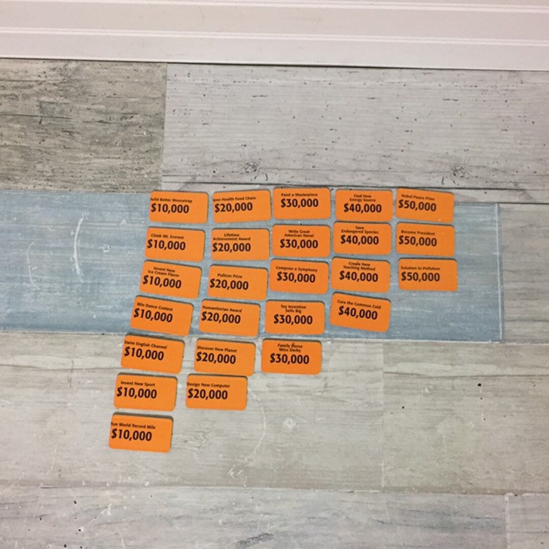 Game of Life Cards, Life Tiles Board Game Replacement Parts Pieces ...