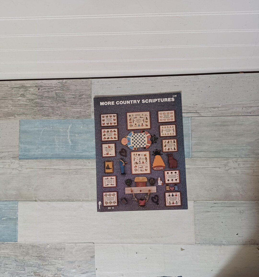 More Country Scriptures Cross Stitch Pattern Booklet Leaflet Charts ...