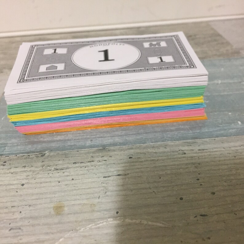 Monopoly Money Replacement Parts Pieces 1999 - Etsy
