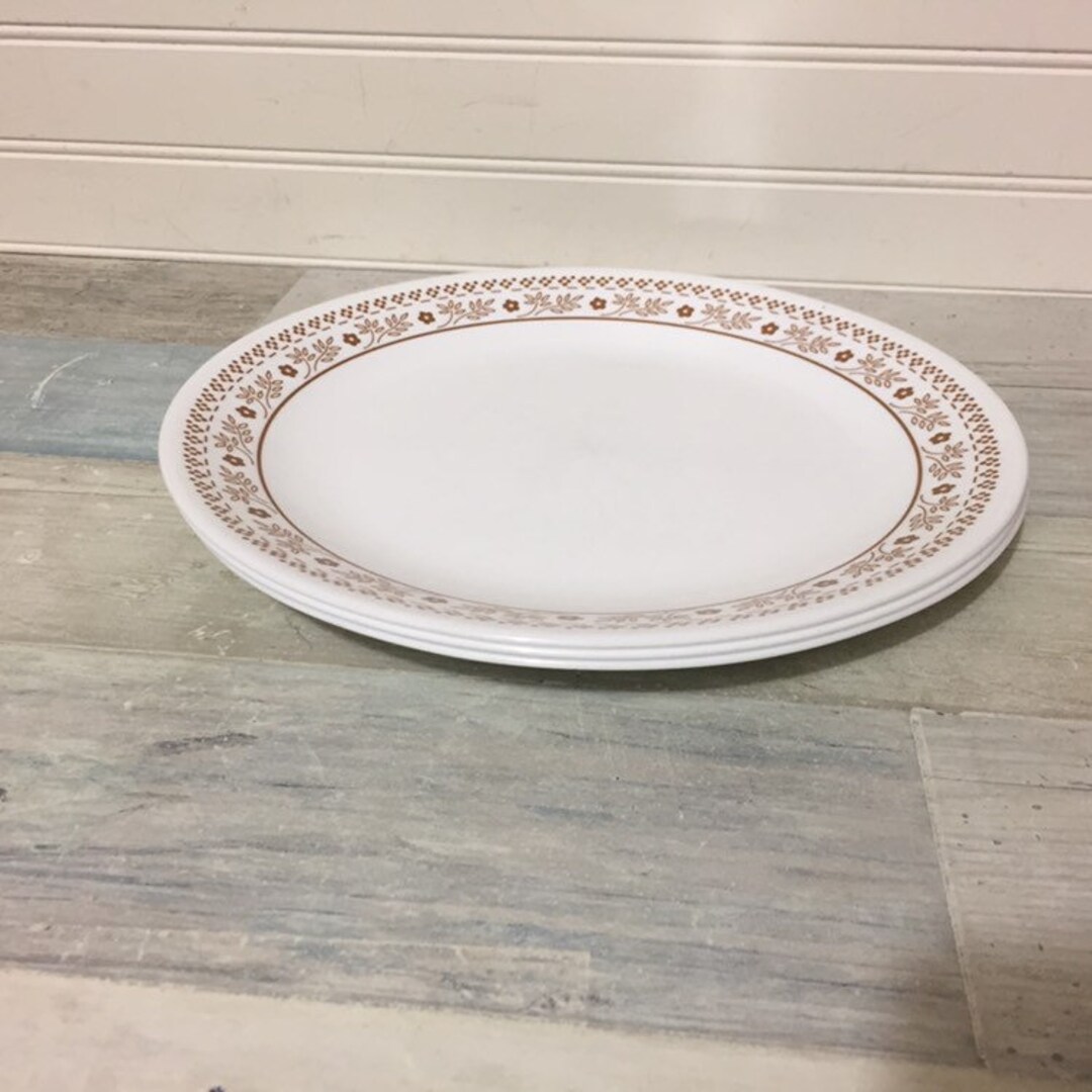 Corelle Summer Impressions Brown Dinner Plates, Set of 3 - Etsy