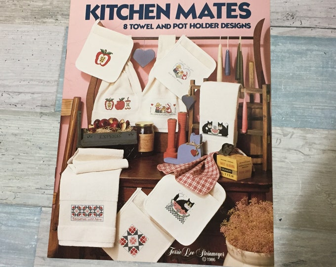 Kitchen Mates Cross Stitch Pattern Chart Booklet Leaflet, Leisure Arts ...