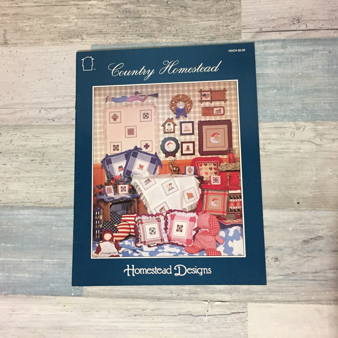 Country Homestead Cross Stitch Patterns Booklet Leaflet Chart Homestead ...