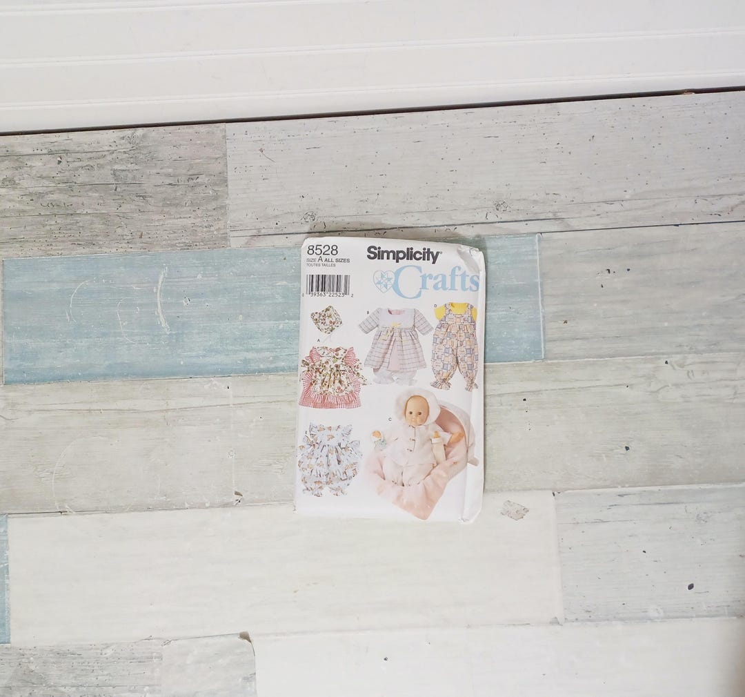 Simplicity Sewing Pattern 8528 Baby Doll Clothes 12" to 22" Uncut - Etsy