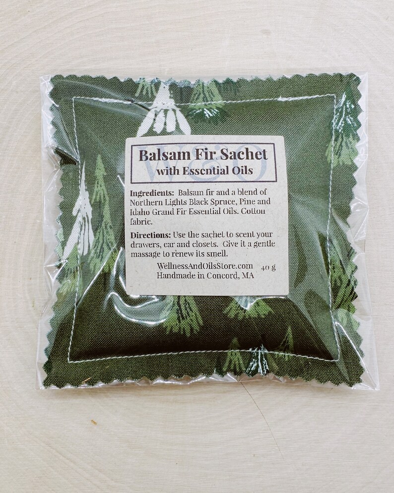 Balsam Fir Sachet: Natural Essential Oils, Fresh Forest Scent - Etsy