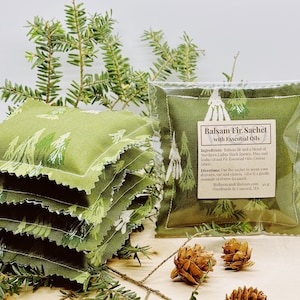 Balsam Fir Sachet: Natural Essential Oils, Fresh Forest Scent - Etsy