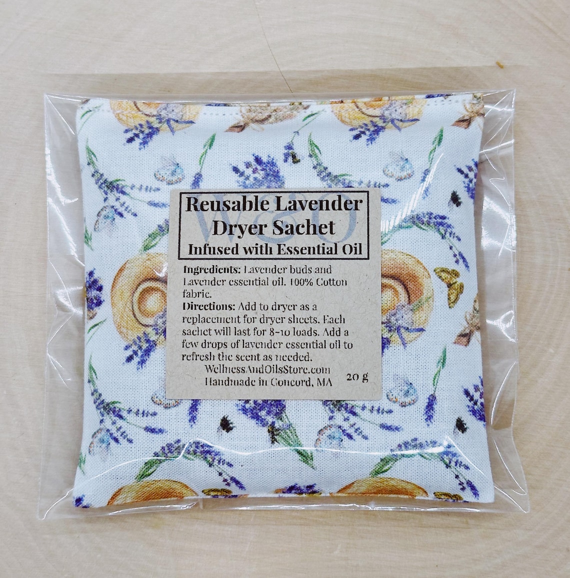 Reusable Lavender Dryer Sachet Bag for Aromatherapy and Eco-friendly ...
