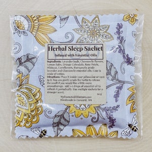 Dreamy Herbal Sleep Sachet: Relaxing Aromatherapy for a Restful Night ...