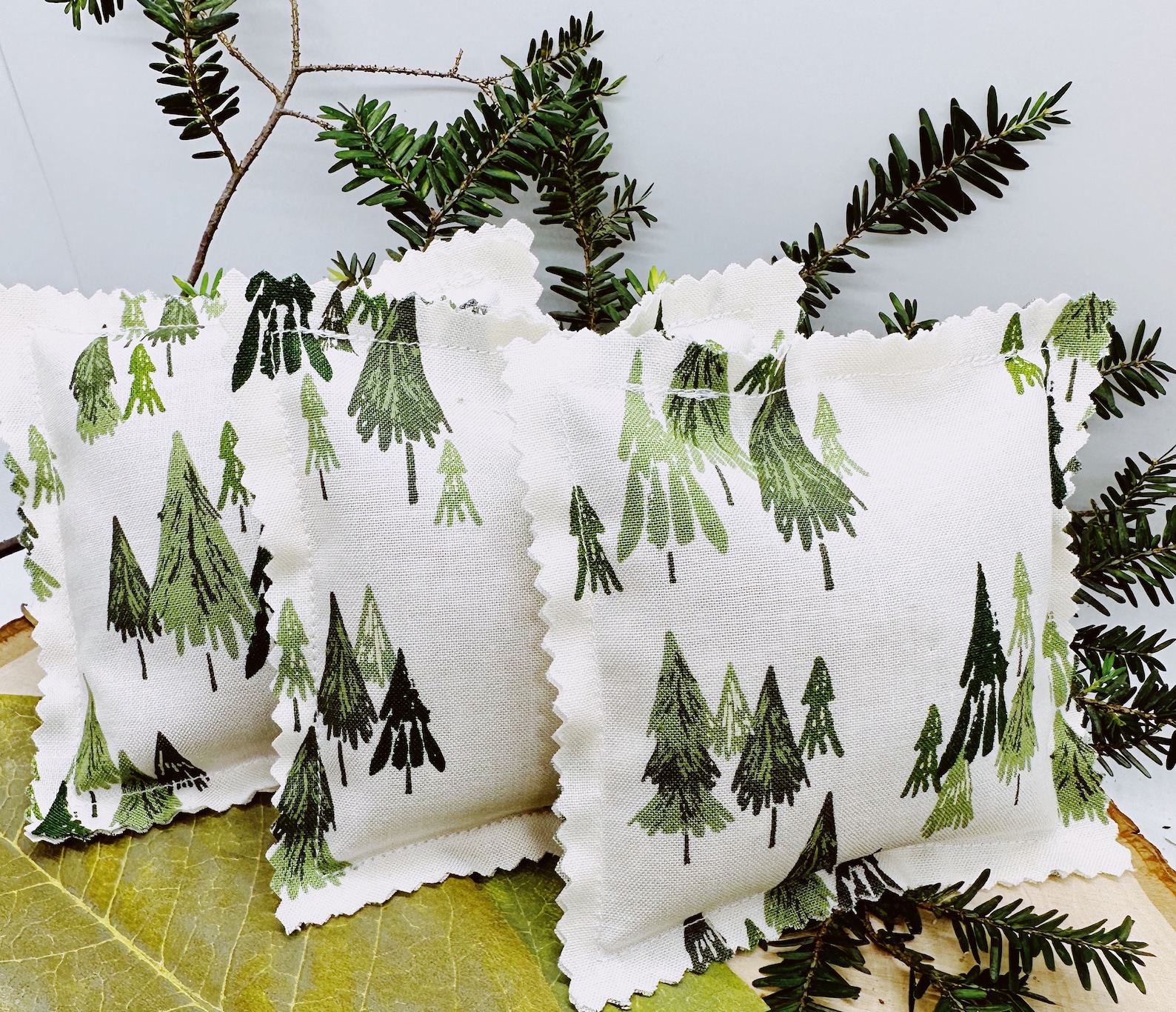 Handmade Balsam Fir Sachet: Forest Essential Oils, 4x4 Pillow - Etsy