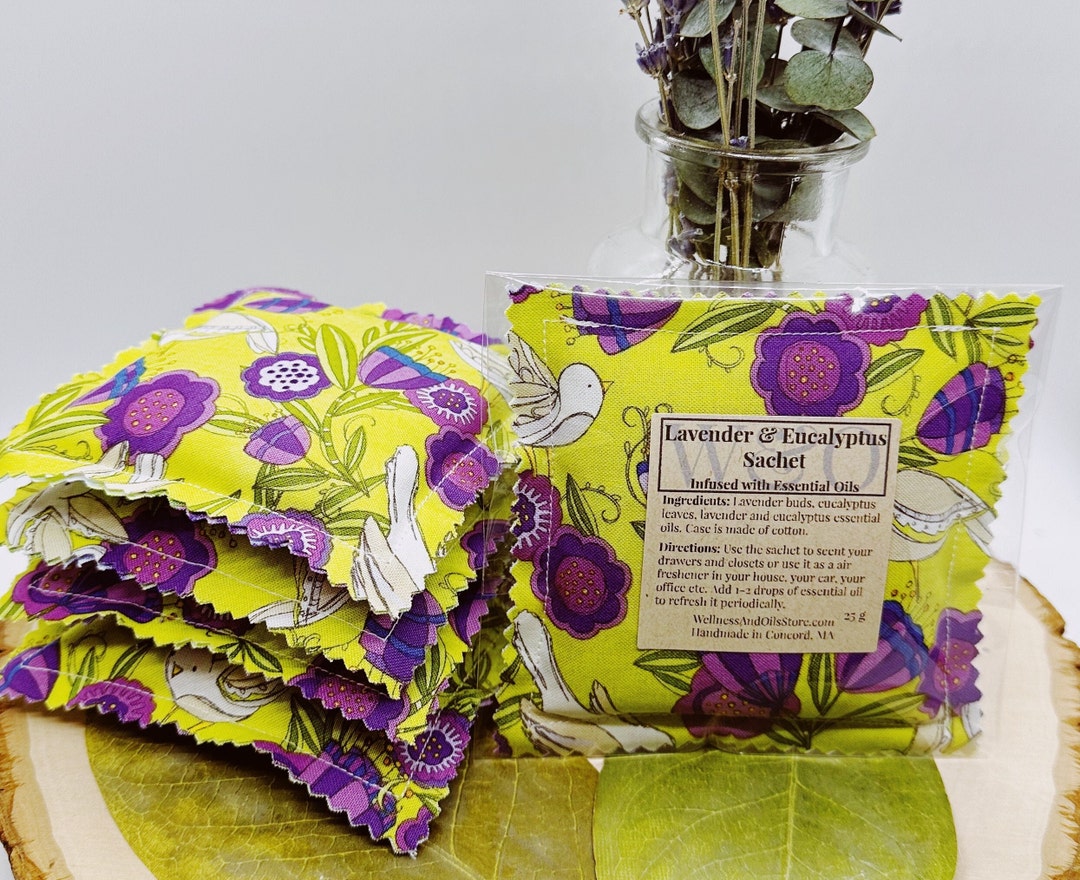 Handmade Lavender Eucalyptus Sachet Infused With Essential Oils - Pansy ...