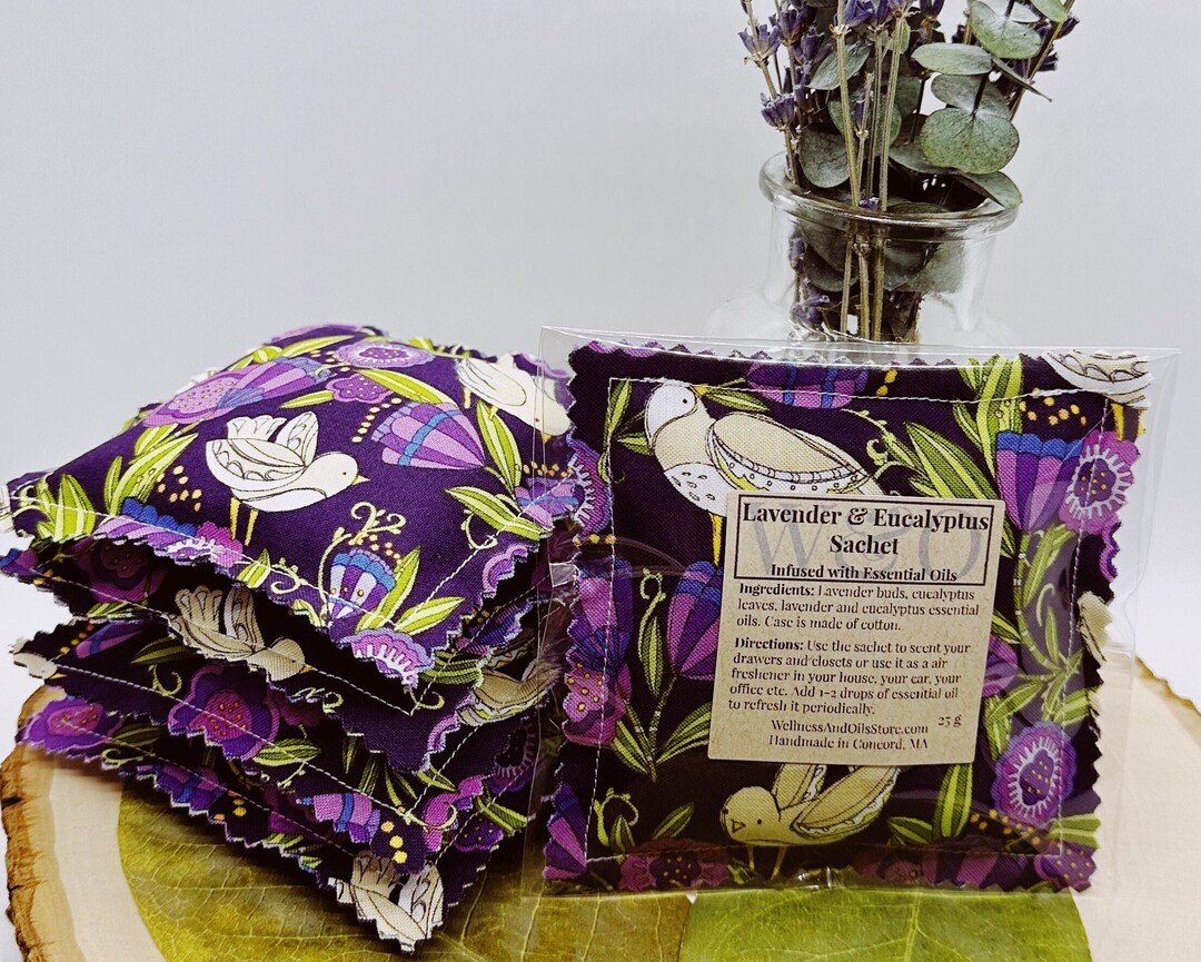 Handmade Lavender Eucalyptus Sachet Infused With Essential Oils - Pansy ...