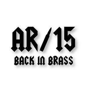 AR 15 Vinyl Cut Decal - Etsy