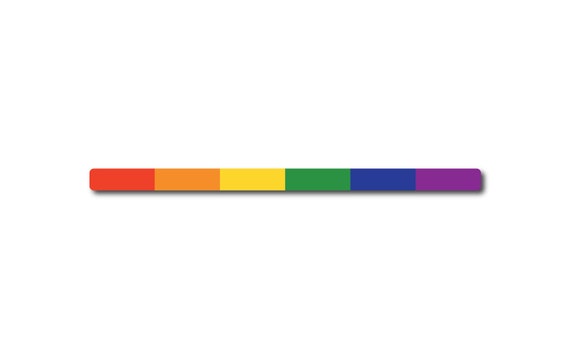LGBT Pride Rainbow Flag Vinyl Sticker | Etsy