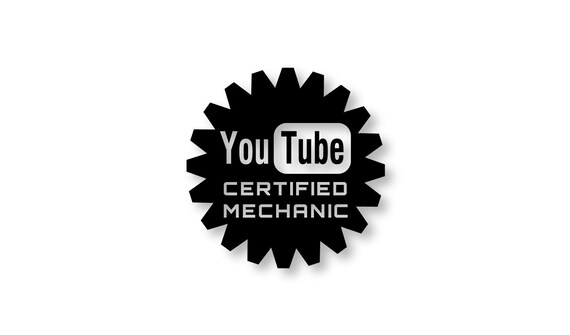 Youtube Certified Mechanic Vinyl Cut Decal | Etsy