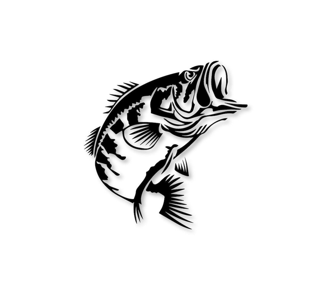 Jumping Largemouth Bass 2 Vinyl Cut Decal - Etsy