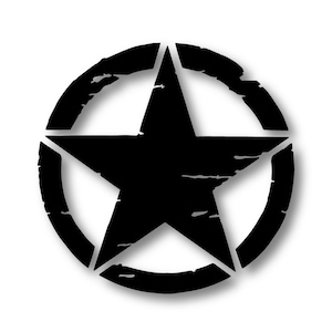 Distressed Star Vinyl Cut Decal - Etsy