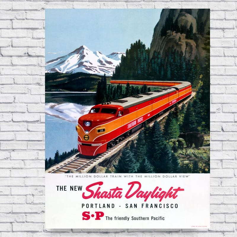 Railroad Poster - Etsy