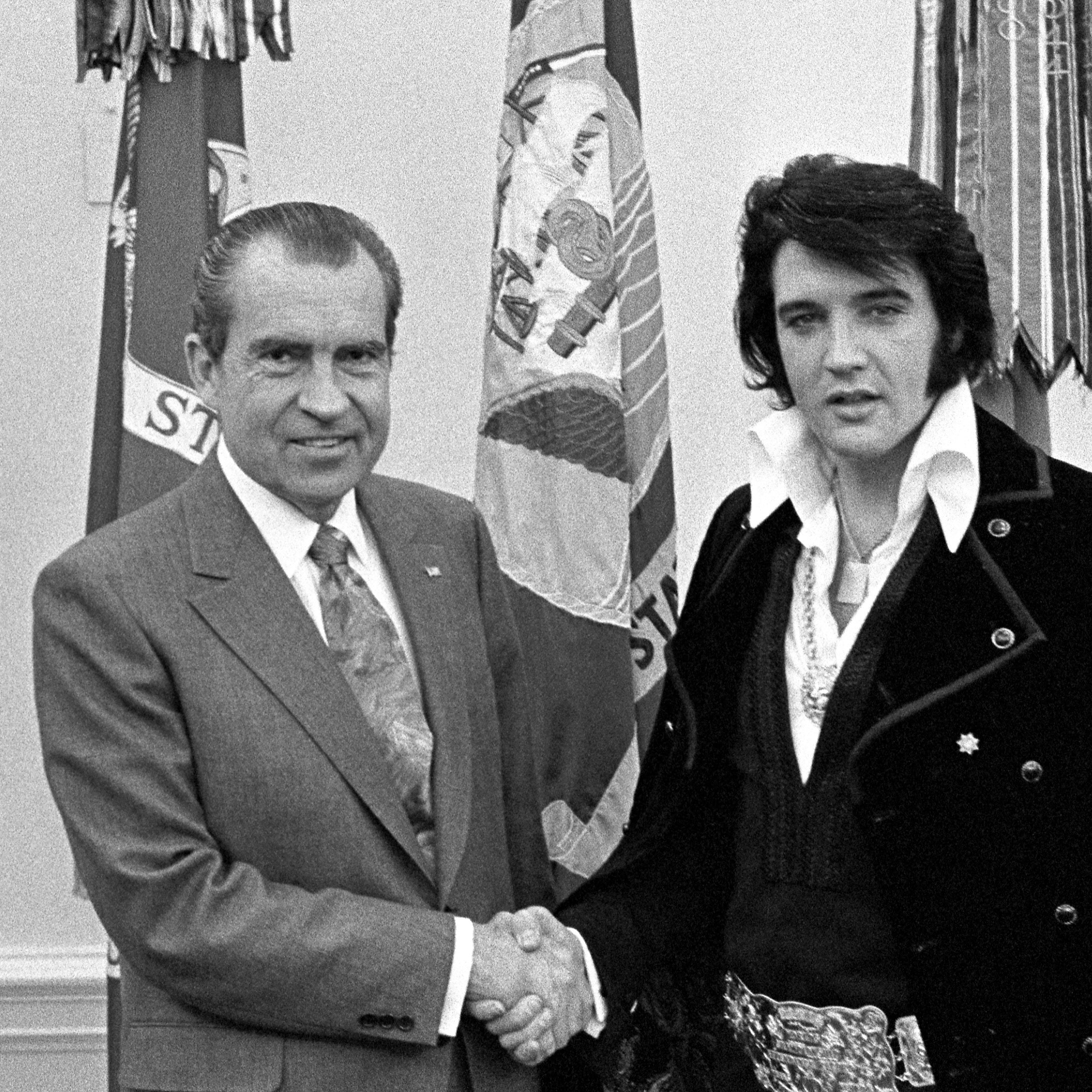 Elvis Meets Nixon Poster, the President & the King 1970 Vintage Poster ...