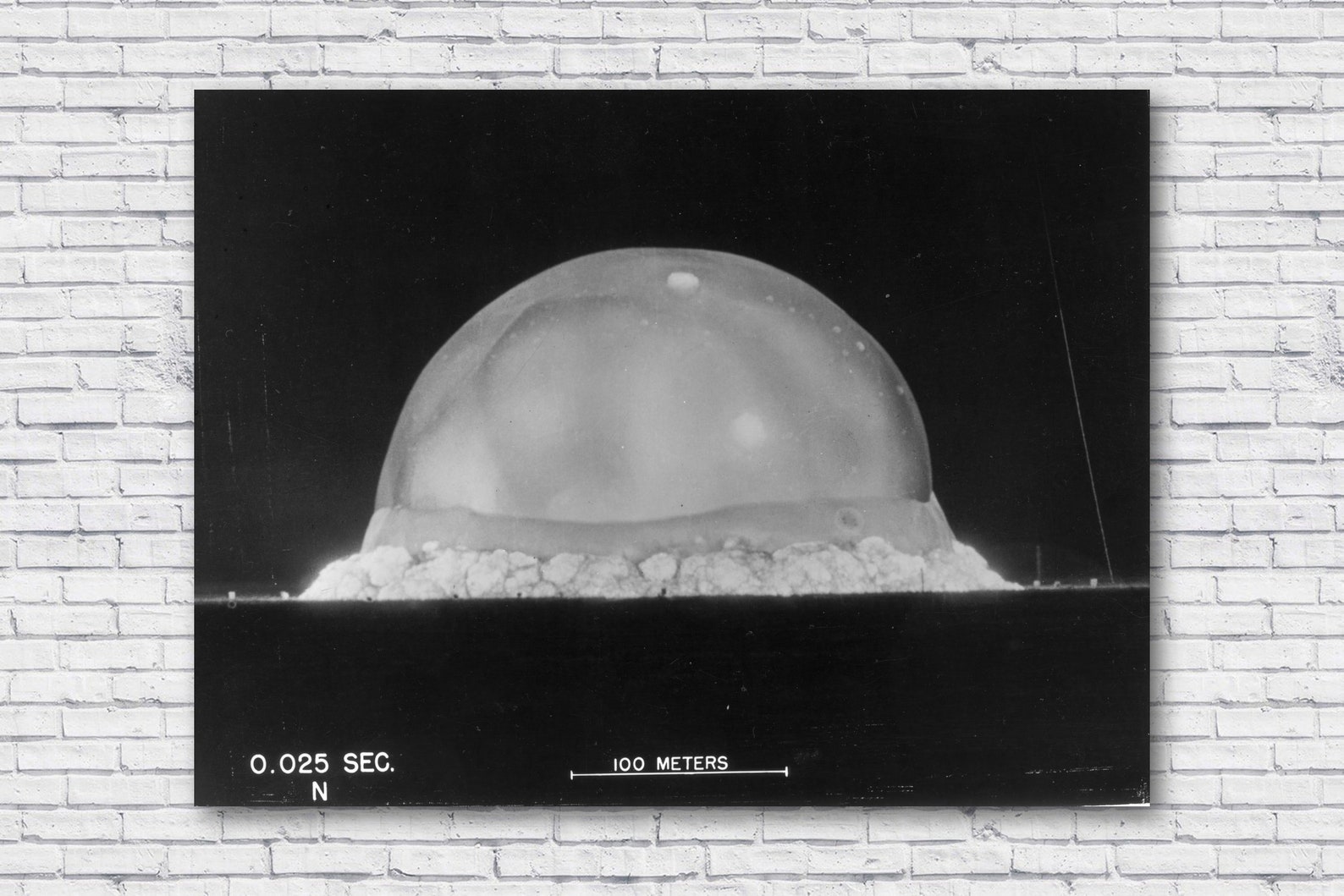 Trinity Test Poster, Atomic Bomb, First Nuclear Explosion Print ...