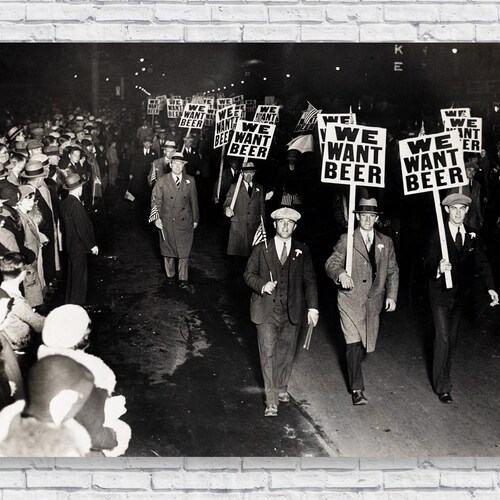 We Want Beer Poster Photo Print Prohibtion Protest Parade - Etsy