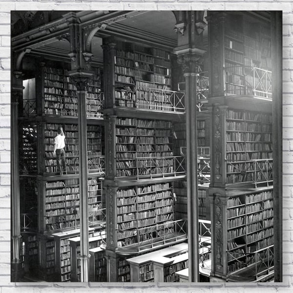 Library Wall Art - Etsy