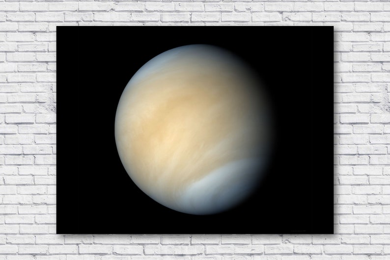 Venus Planet Poster, True Color Full NASA Venus Poster, ESA NASA Mars ...