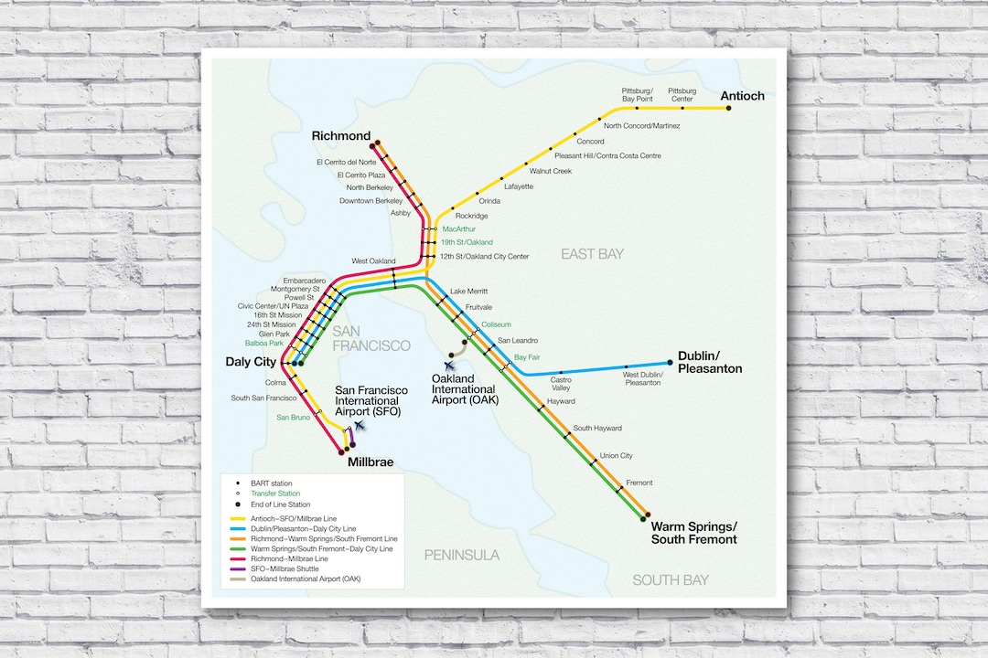 Bay Area Bart Route