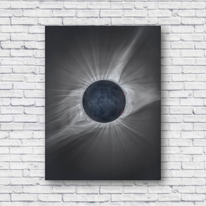 Solar Eclipse Poster Solar Eclipse During Totality Total | Etsy