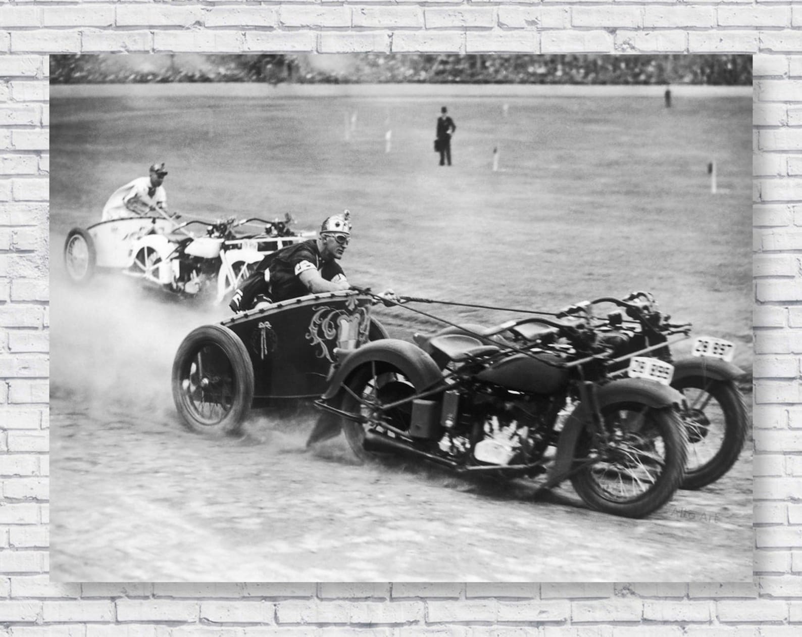 Motorcycle Chariot Race Vintage Photo Poster Print Australia - Etsy