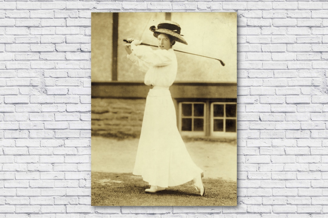 Vintage 1908 Golf Champion Katherine Harley Poster Print, Vintage Retro ...