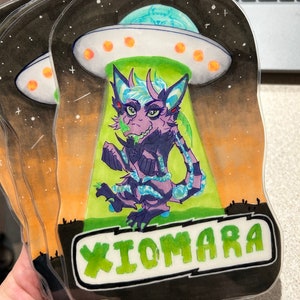 UFO YCH Badge - UV Reactive - Etsy