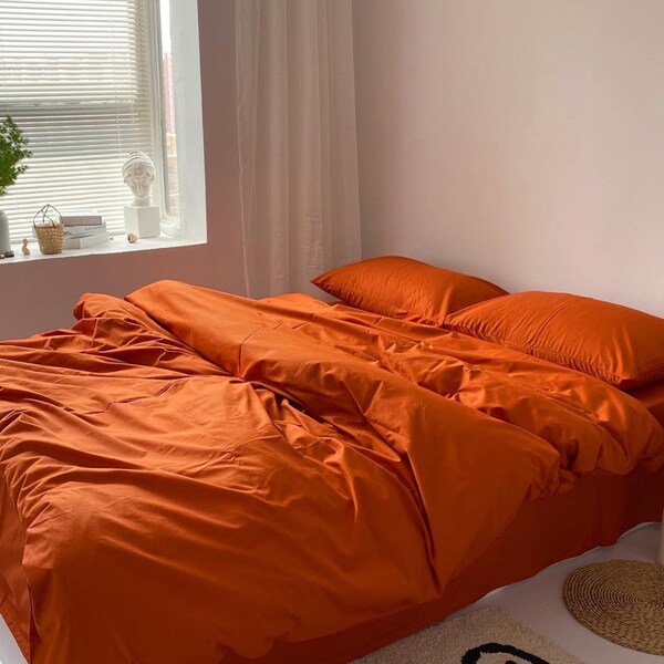 Orange Bedding - Etsy