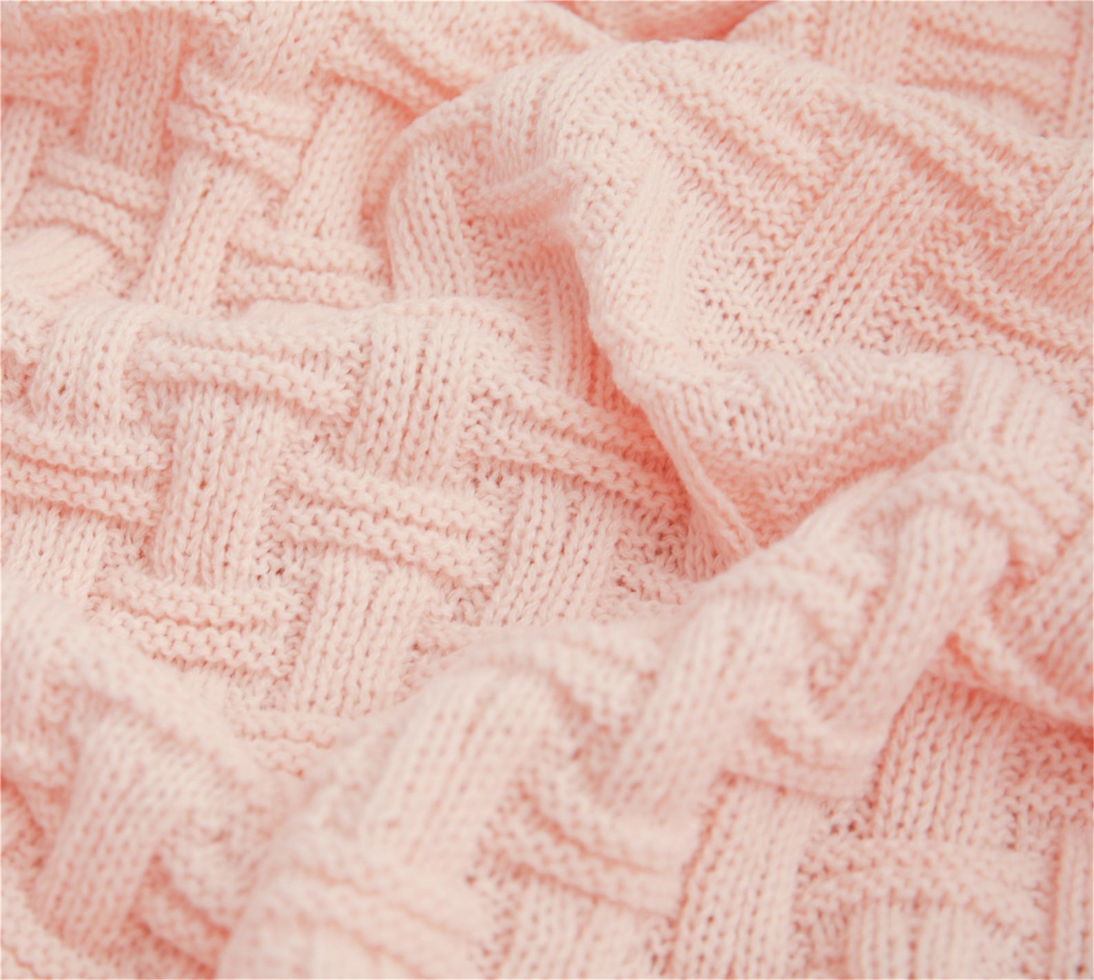 Light Pink Throw Blanket 51x63 Woven Tassel | Etsy