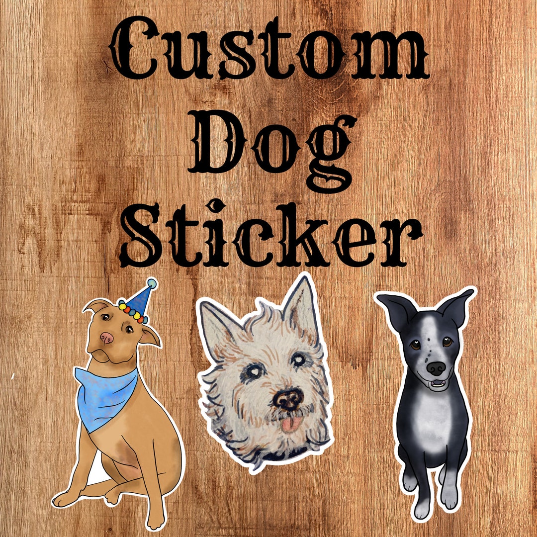 Dog Sticker Commision Hydroflask Decal Waterproof Vinyl Sticker Gift - Etsy