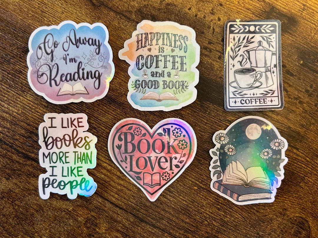 Sticker Pack Book Lovers Dream Holographic Sticker Booktok Sticker Waterbottle Sticker Vinyl ...