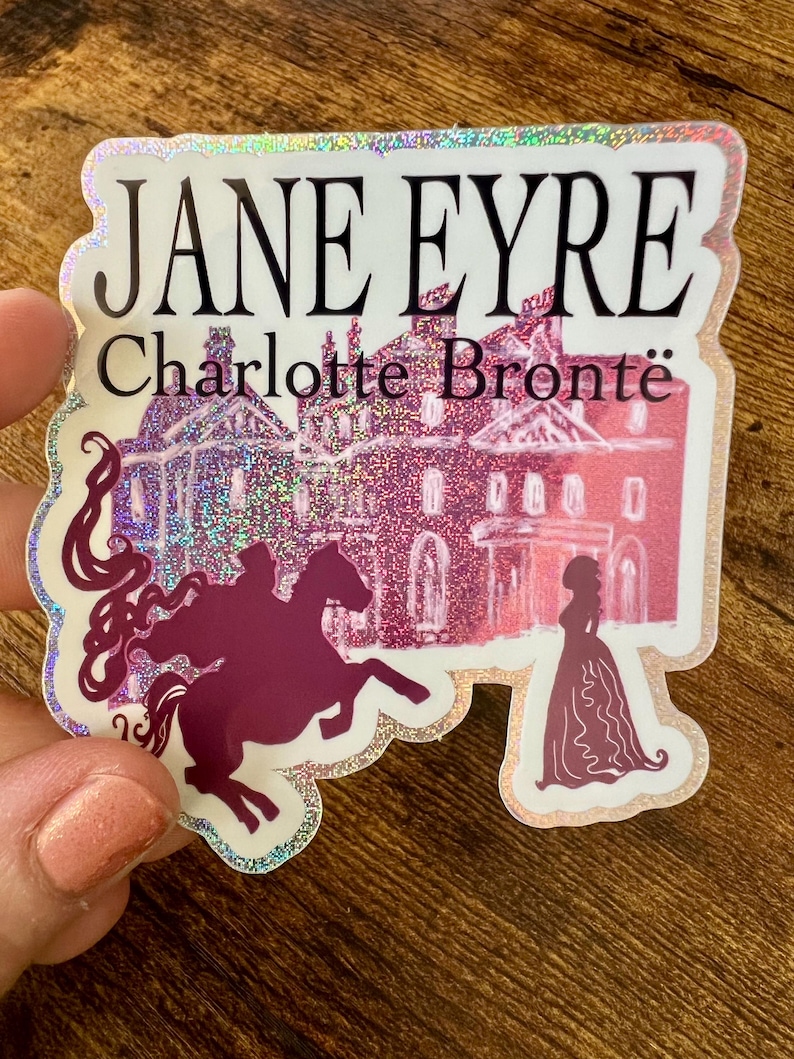Jane Eyre Holographic Sticker Book Sticker Hydroflask Decal Waterbottle ...