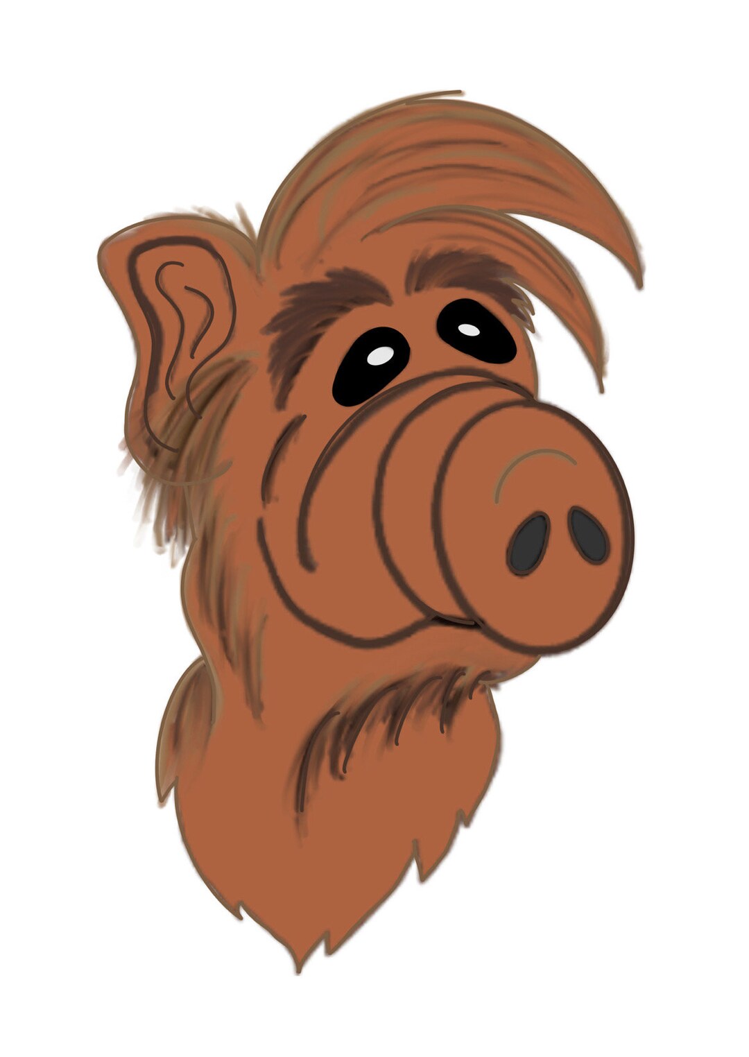 Alf Sticker Fan-art Sticker Alien Sticker Hydroflask Decal - Etsy