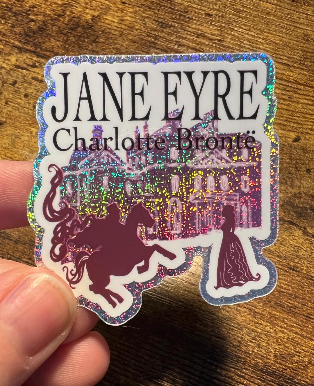 Jane Eyre Holographic Sticker Book Sticker Hydroflask Decal Waterbottle ...