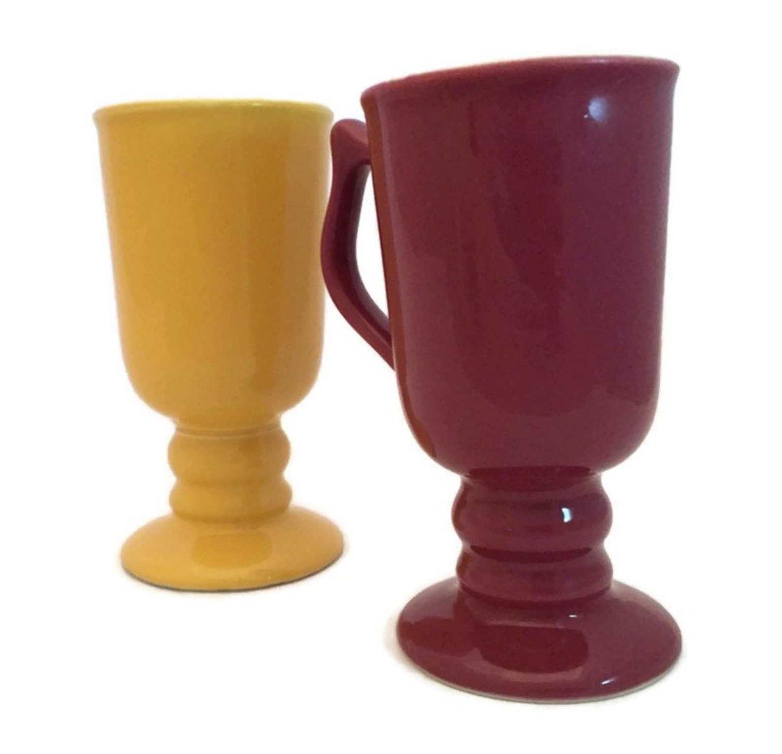 Two Vintage Hall Pottery Irish Coffee Mugs 1272 - Etsy