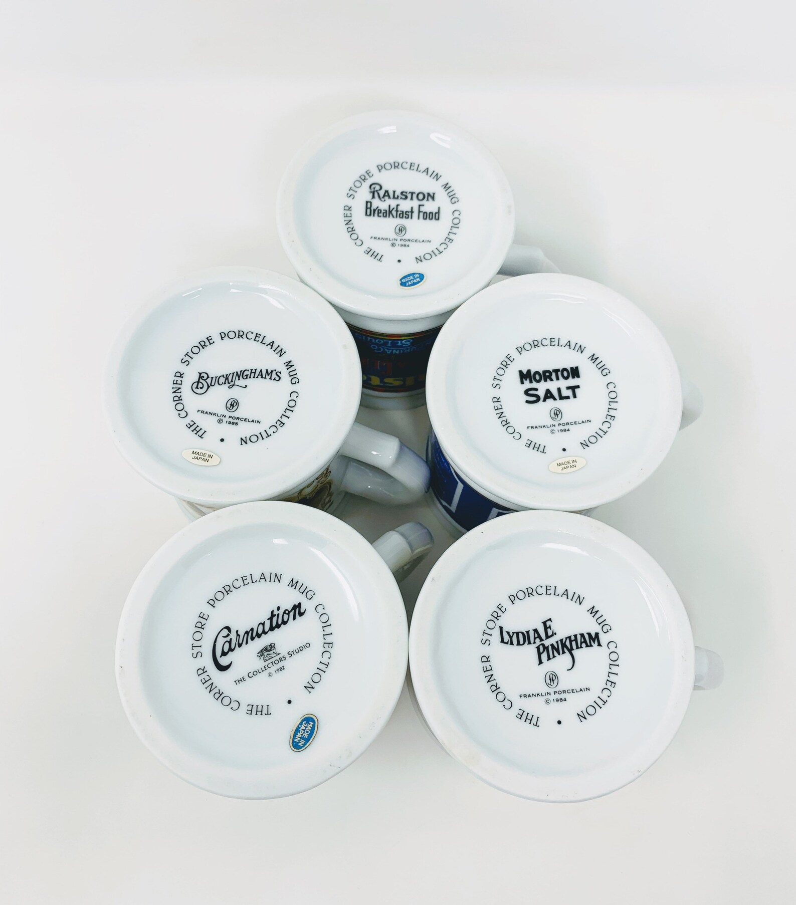 Set of Five Vintage Mugs The Collectors Studio/Franklin | Etsy