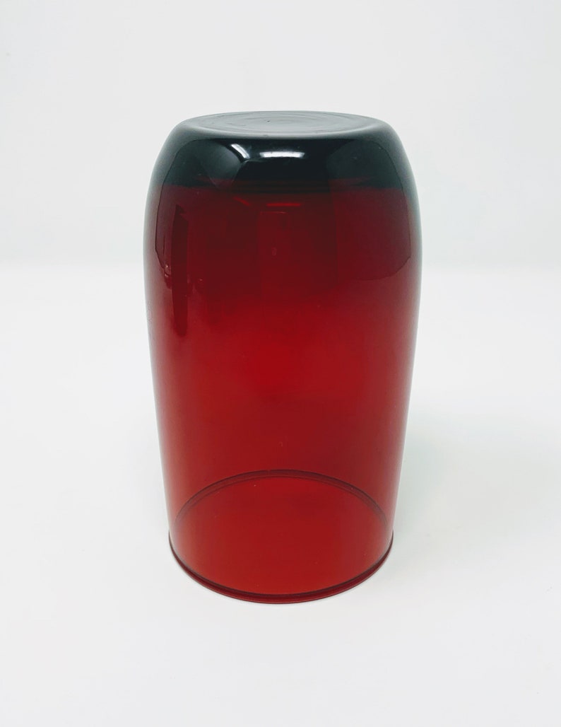 Six Vintage Roly Poly Royal Ruby Red Flat 9oz Tumblers - Etsy