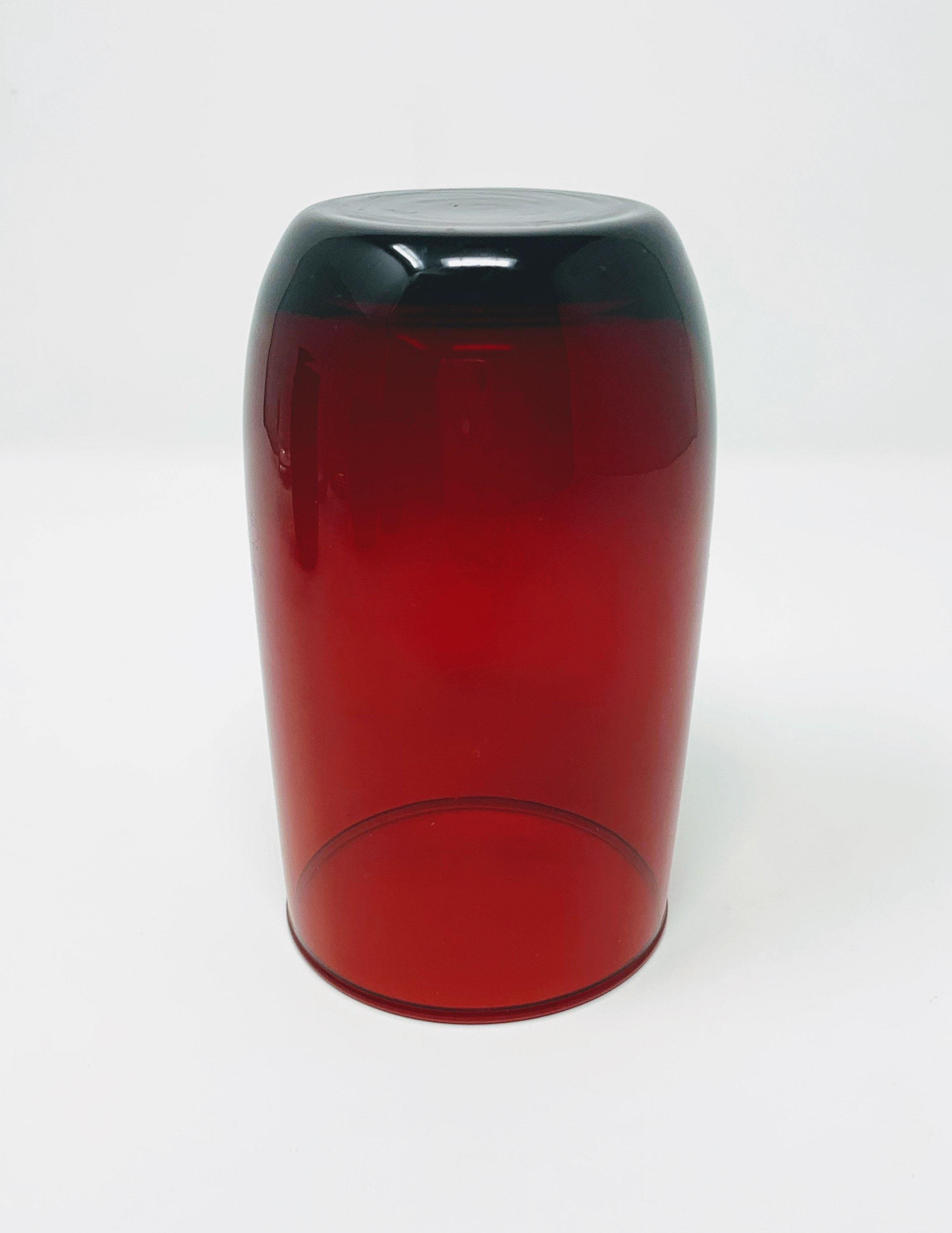 Six Vintage Roly Poly Royal Ruby Red Flat 9oz Tumblers - Etsy