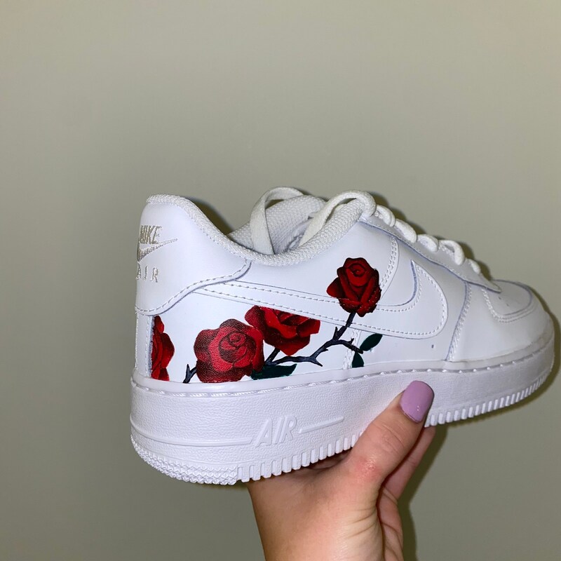 Nike Air Force 1 Customs Red - Etsy