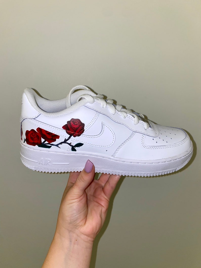 Red Rose Air Force 1 - Etsy