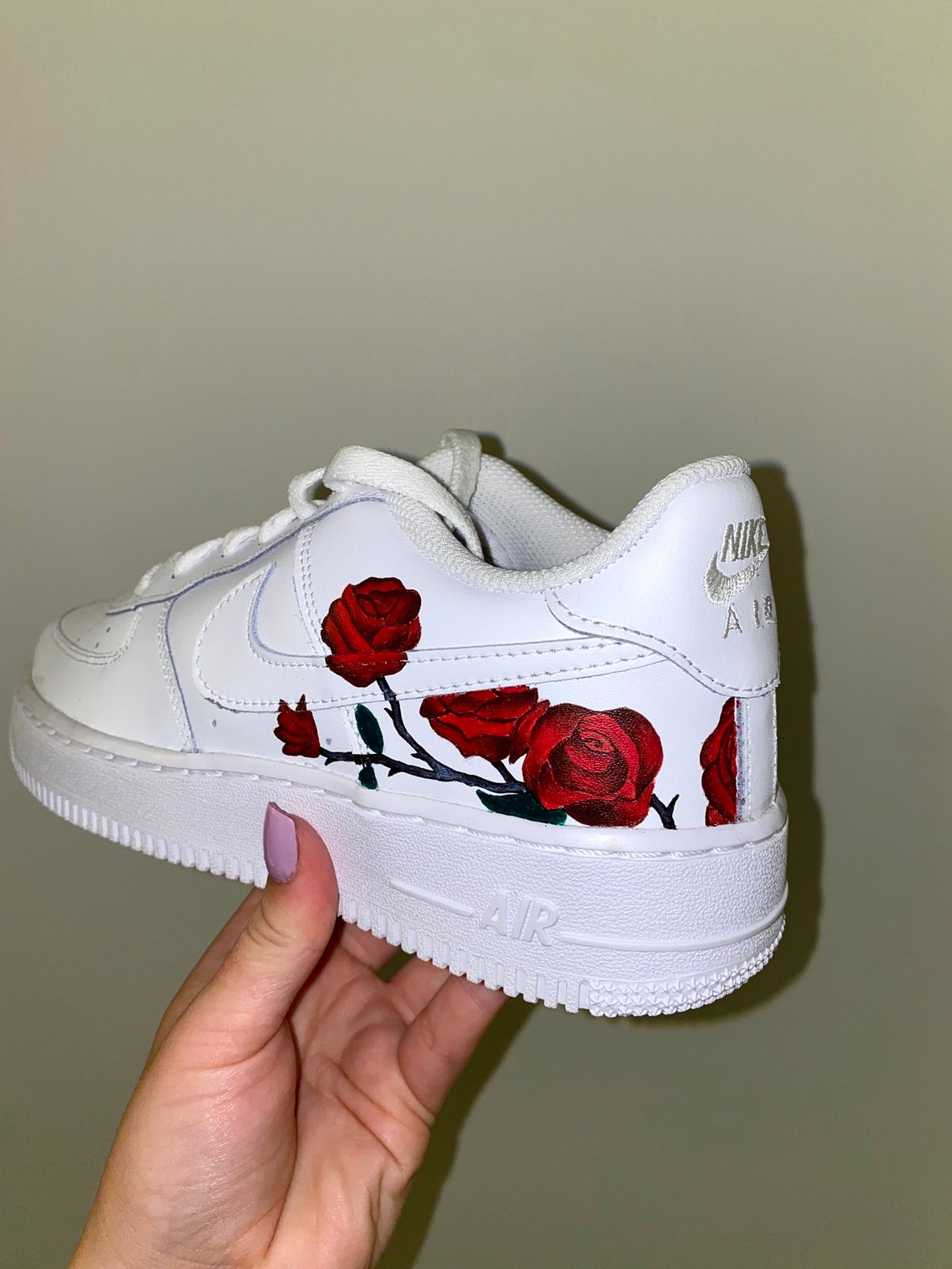 Red Rose Air Force 1 - Etsy