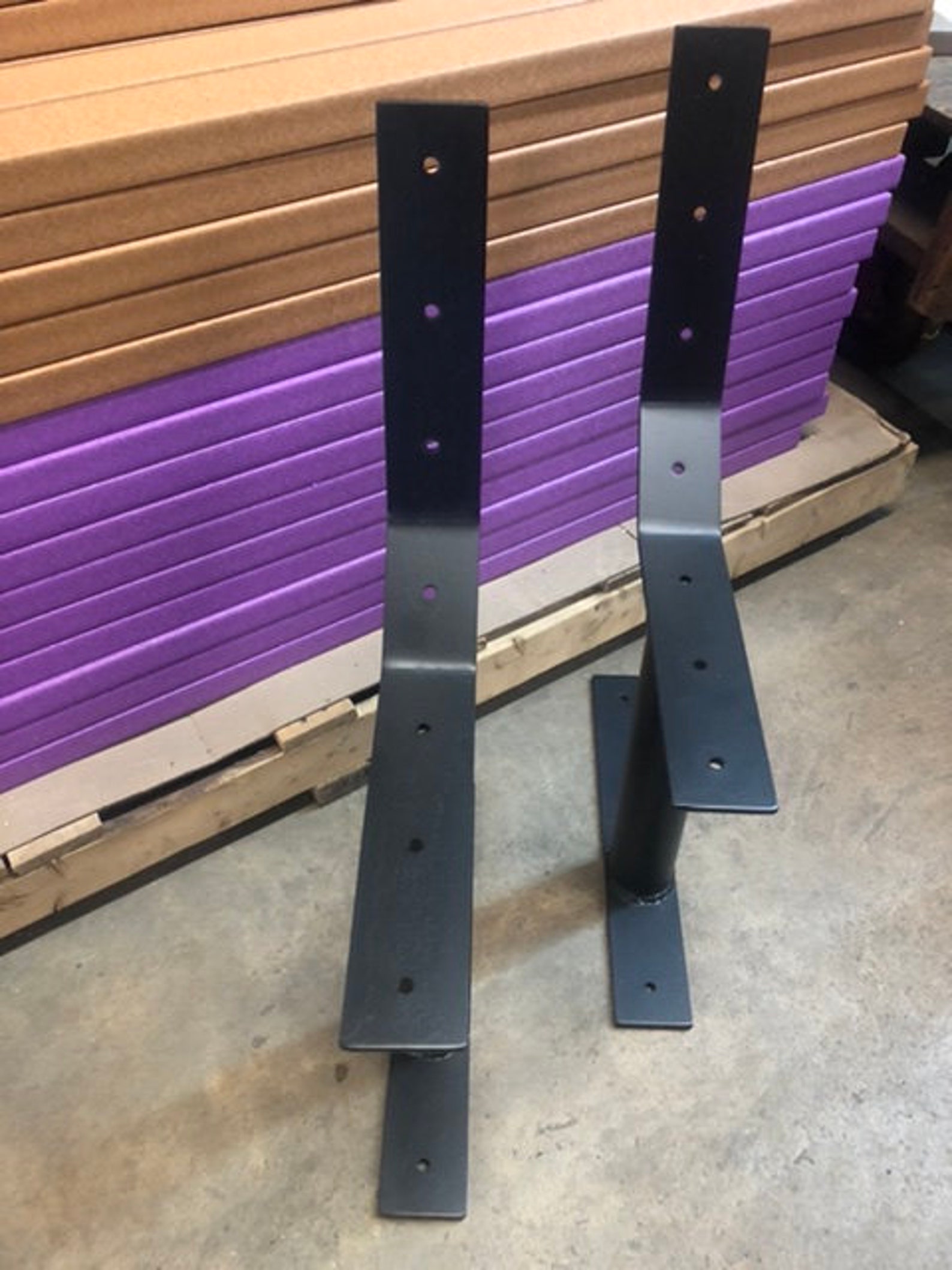 Park Bench Frames ~ Free Standing ~ Bolt Down ~ Heavy Duty Solid Steel ...