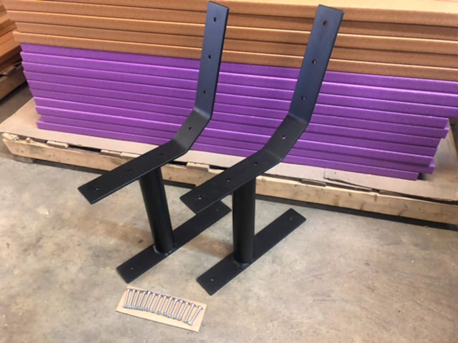 Park Bench Frames ~ Free Standing ~ Bolt Down ~ Heavy Duty Solid Steel ...